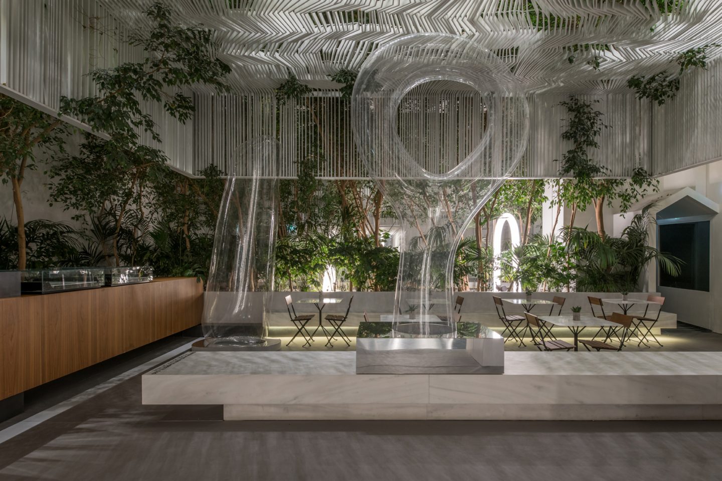 The ethereal elegance of Archipelago's sculptures at the Cycladic Cafe ...